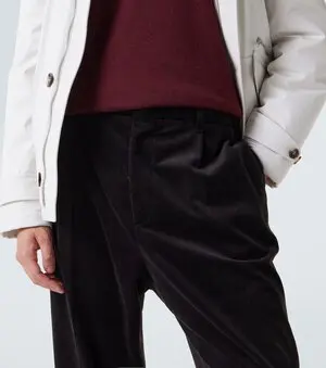 Brunello Cucinelli Cotton-blend Corduroy Straight Pants