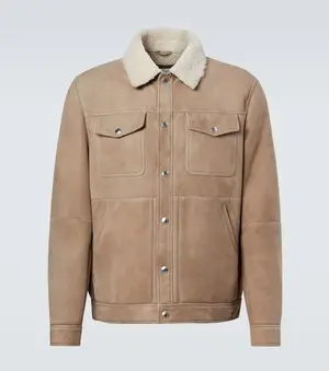 Brunello Cucinelli Shearling-lined Suede Jacket