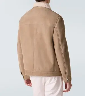 Brunello Cucinelli Shearling-lined Suede Jacket