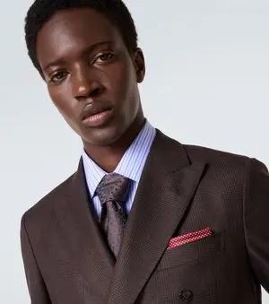 Charvet Silk Jacquard Neck Tie - Brown