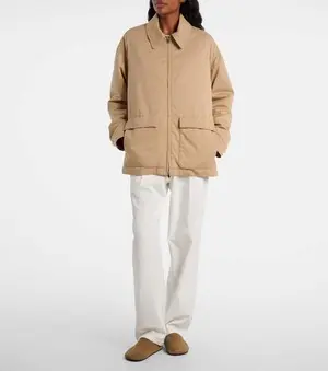 THE ROW Aurelius Cotton And Cashmere Jacket - Beige