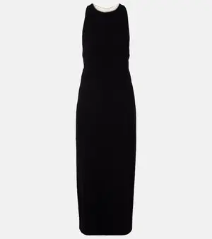 TOTEME Cady Maxi Dress - Black