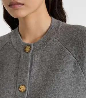 TOTEME Cashmere And Wool-blend Cardigan - Grey