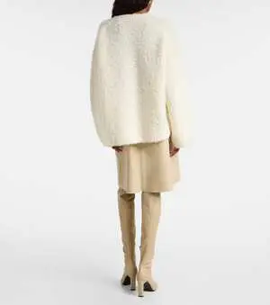 TOTEME Oversized Alpaca And Wool-blend Bouclé Sweater