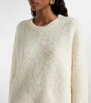 TOTEME Oversized Alpaca And Wool-blend Bouclé Sweater