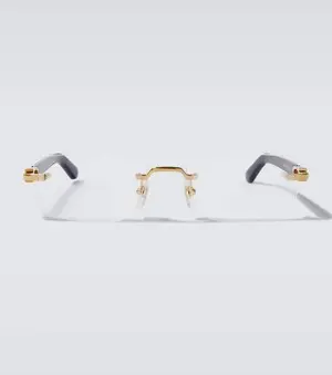 CARTIER Signature C De Rectangular Glasses - Gold