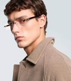 Cartier Signature C De Rectangular Glasses - Gold