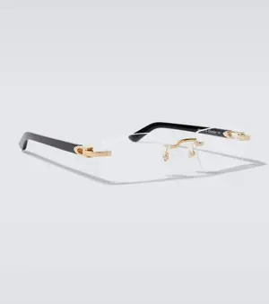 Cartier Signature C De Rectangular Glasses - Gold