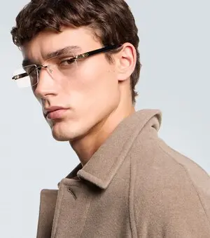 Cartier Signature C De Rectangular Glasses - Gold