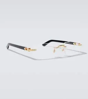 Cartier Signature C De Rectangular Glasses - Gold
