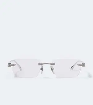 Cartier Rectangular Glasses - Silver