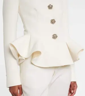 Safiyaa Tomomi Embellished Peplum Jacket