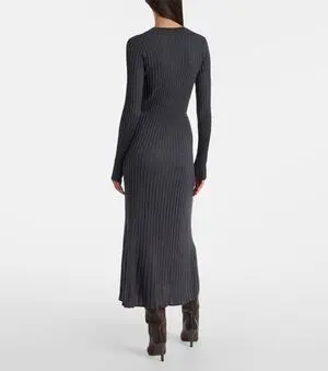 Brunello Cucinelli Ribbed-knit Virgin Wool Sweater Dress