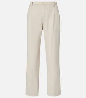 Brunello Cucinelli Monili Mid-rise Straight Jeans - Beige