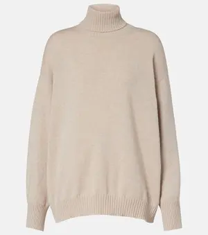 Brunello Cucinelli Cashmere Turtleneck Sweater - Beige