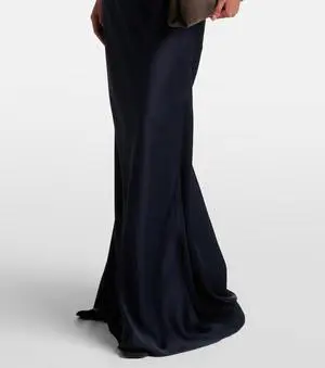Brunello Cucinelli Embellished Gown - Blue