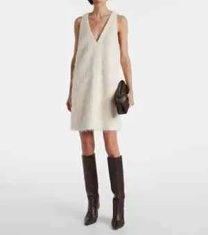 Brunello Cucinelli Alpaca-blend Mini Dress
