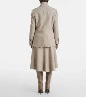 Brunello Cucinelli Double-breasted Wool And Silk-blend Blazer