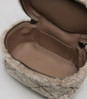 Brunello Cucinelli Quilted Shearling Vanity Bag