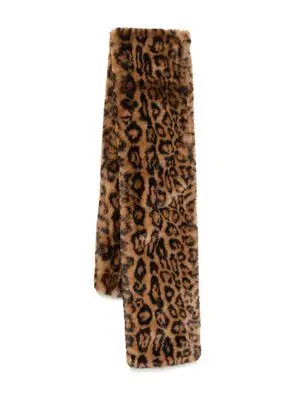 Apparis Kai Leopard Scarf - Brown