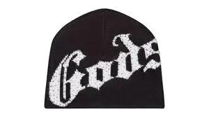 GODSPEED Og Logo Studded Beanie - Black/white