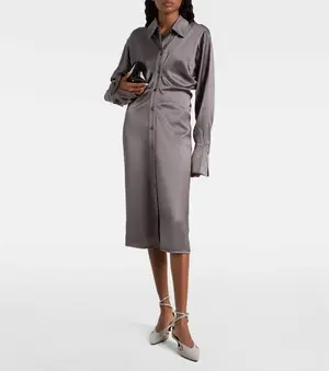 TOTEME Leather Pumps - Grey