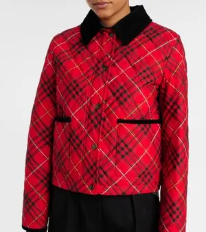 Burberry Checked Cotton Jacket
