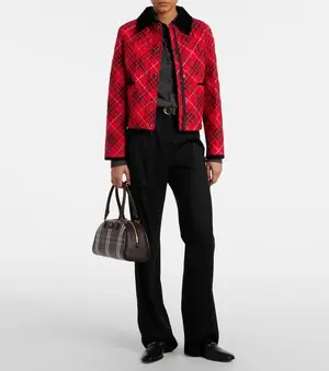 Burberry Checked Cotton Jacket