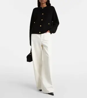 TOTEME Wool And Cashmere-blend Cardigan - Black