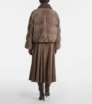 Brunello Cucinelli Suede Down Jacket
