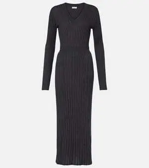 Brunello Cucinelli Ribbed-knit Virgin Wool Sweater Dress