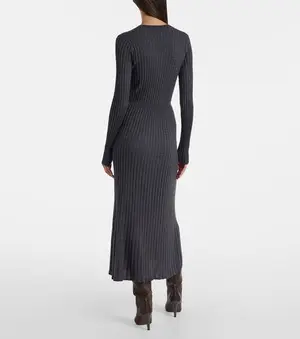 Brunello Cucinelli Ribbed-knit Virgin Wool Sweater Dress
