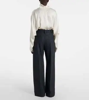 Brunello Cucinelli Virgin Wool Straight Leg Pants