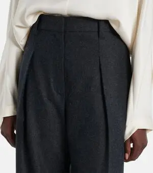 Brunello Cucinelli Virgin Wool Straight Leg Pants