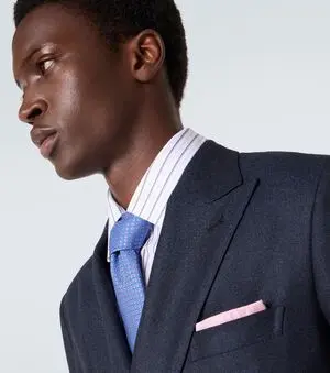 Charvet Silk Jacquard Polka Dot Neck Tie - Blue