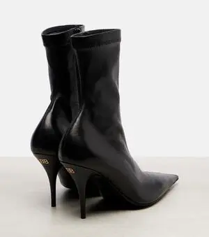 Balenciaga Avenue 90 Leather Ankle Boots