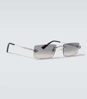 Cartier Panthère De Rectangular Sunglasses - Silver
