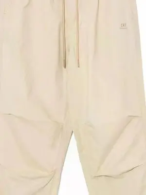 CHOCOOLATE Logo Embroidered Elasticated Waist Trousers - Neutrals