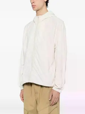 Izzue Logo-embroidered Jacket - Neutrals