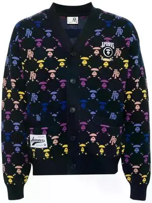 Aape By *a Bathing Ape Logo Cardigans For Men