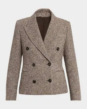 Brunello Cucinelli Double Breasted Blazers For Women
