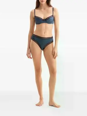 ERES Rêveur Lace-trimmed Thong - Blue