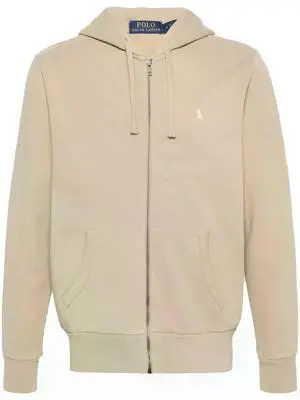 Polo Ralph Lauren Cotton Jersey Zipped Hoodie - Neutrals