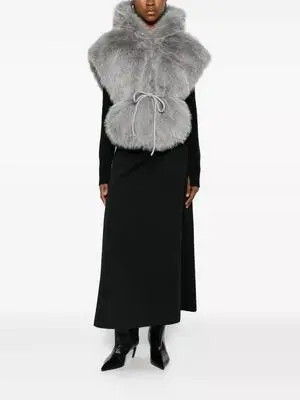 Patrizia Pepe Faux-fur Sleeveless Jacket