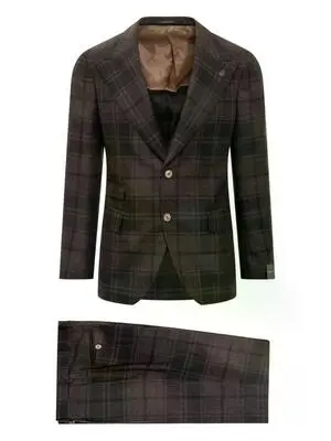 GABRIELE PASINI Check-pattern Single-breasted Suit