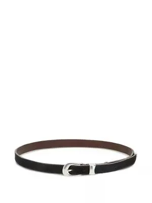 Our Legacy Buckle Fur Belt - Black