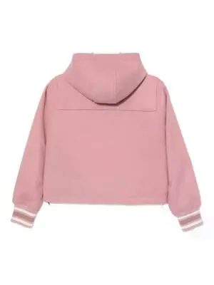 CHOCOOLATE Logo-patch Cropped Jacket - Pink