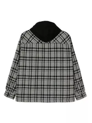 CHOCOOLATE Checked Jacket - Black