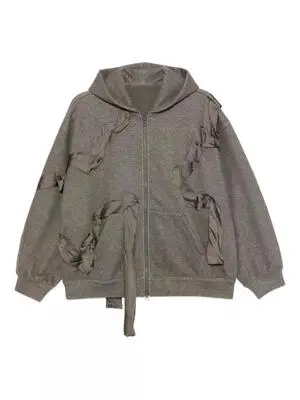 JNBY Ruffled Zip-up Hoodie
