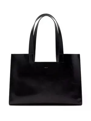 Bally Leather Tote Bag - Black